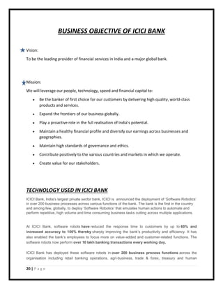 CUSTOMER Satisfaction ICICI Bank Project BY Vasudev | PDF