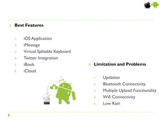 Consumer satisfaction on Android and IOS | PPTX