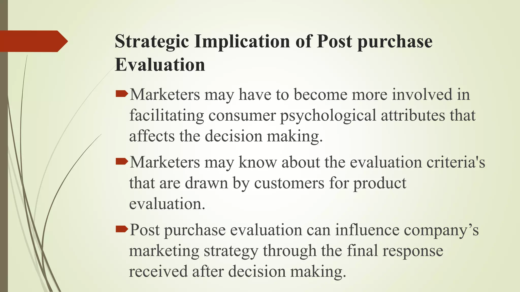 Consumer’s choice & post purchase behavior | PPTX