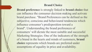 Consumer’s choice & post purchase behavior | PPTX | Cameras and ...
