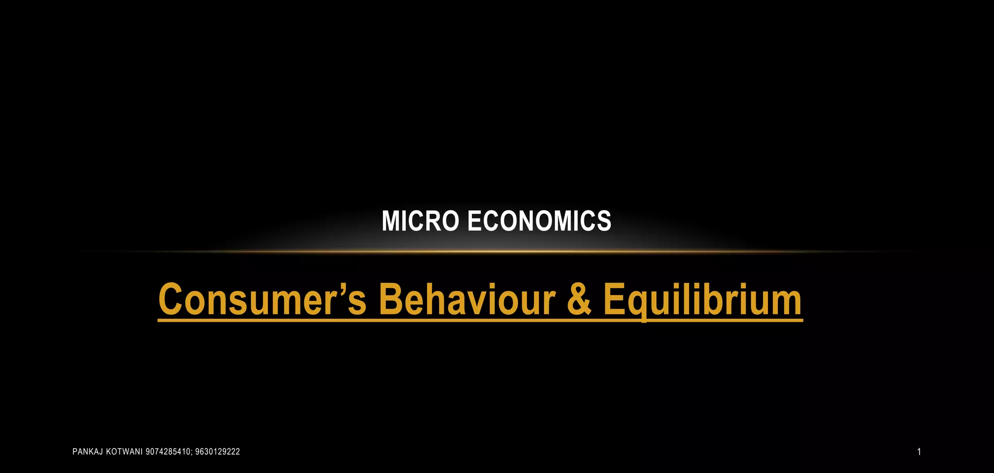 Consumers equilibrium | PDF