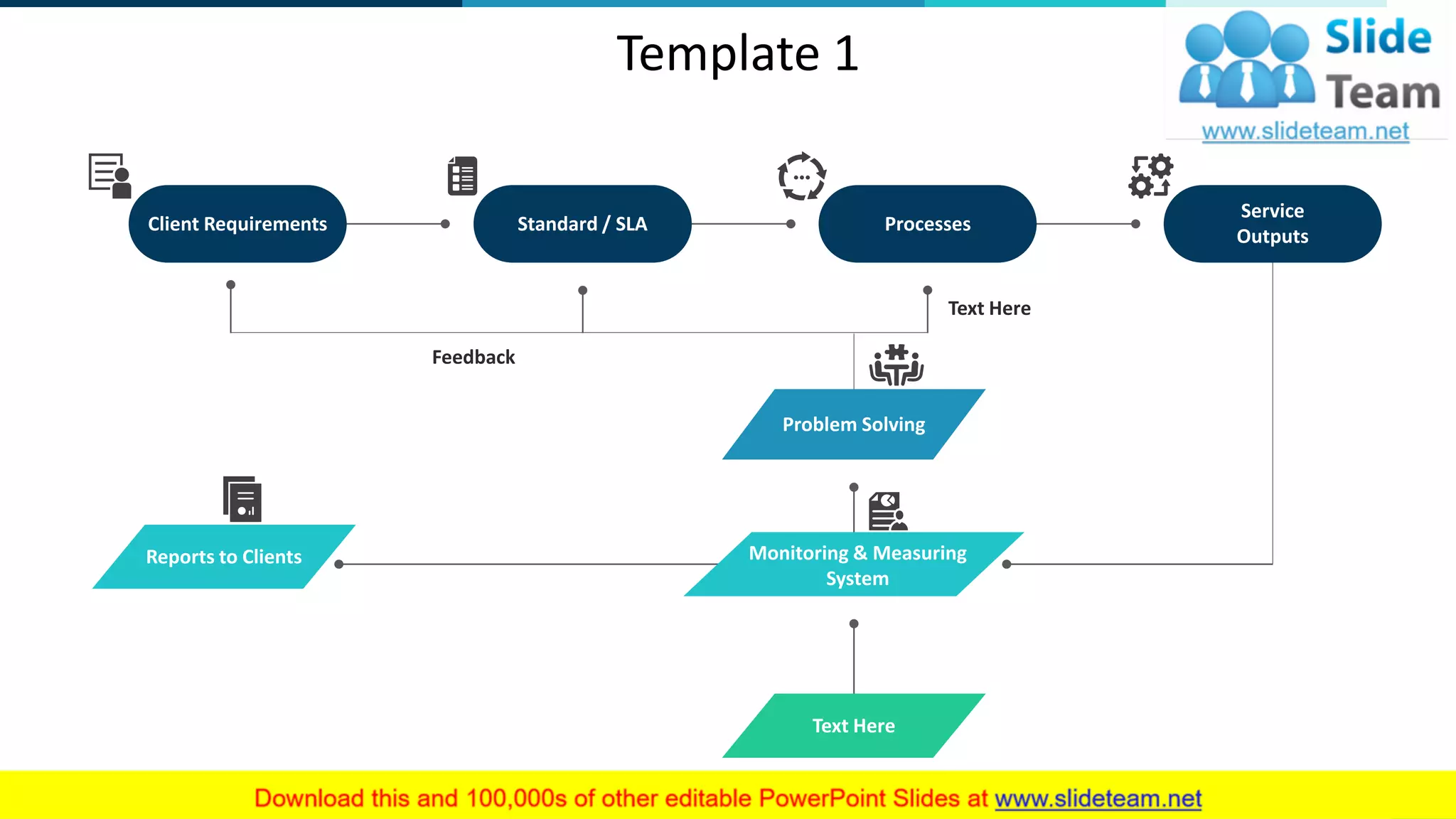 Consumer Service Process Flow Chart PowerPoint Presentation Slides | PDF
