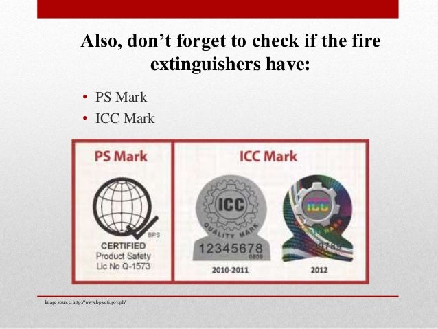 Consumer’s guide on fire extinguishers