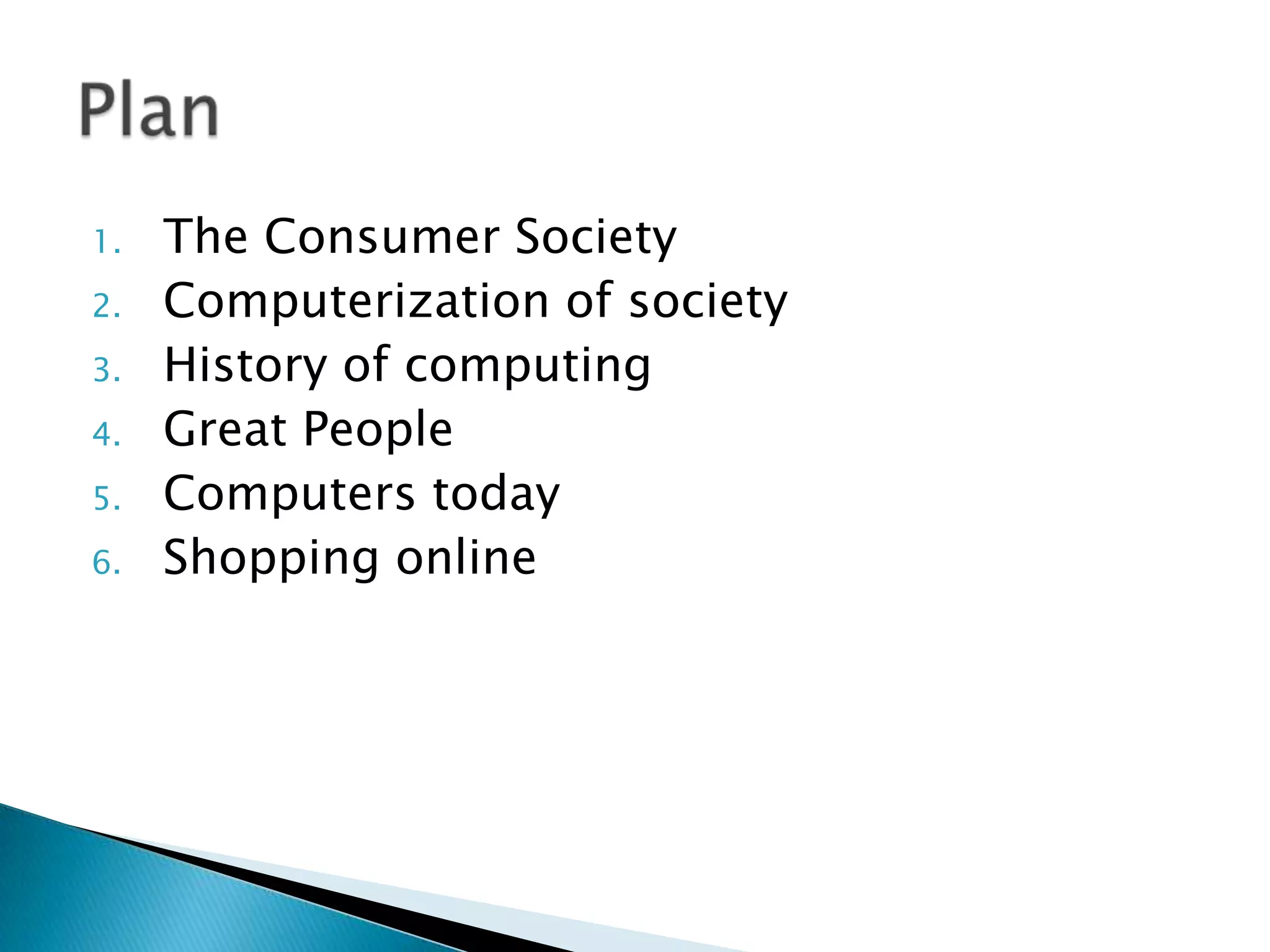 Computers & Consumer society | PPTX