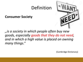 Consumer society | PPT