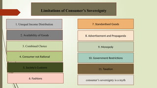 consumer sovereignity.pptx consumer sovereignity | PPTX