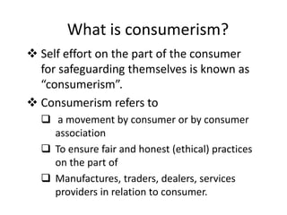 Consumers, rights and responsibilites ppt | PPTX