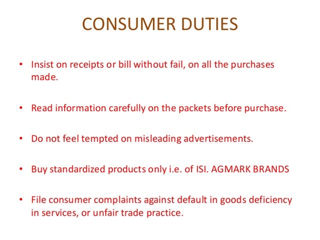 Consumers, rights and responsibilites ppt