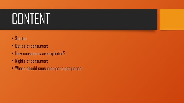 Understanding consumers’ Rights: Duties, Rights, Justice | PPT