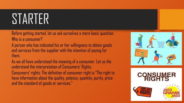 Understanding consumers’ Rights: Duties, Rights, Justice | PPT