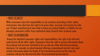 Understanding consumers’ Rights: Duties, Rights, Justice | PPTX