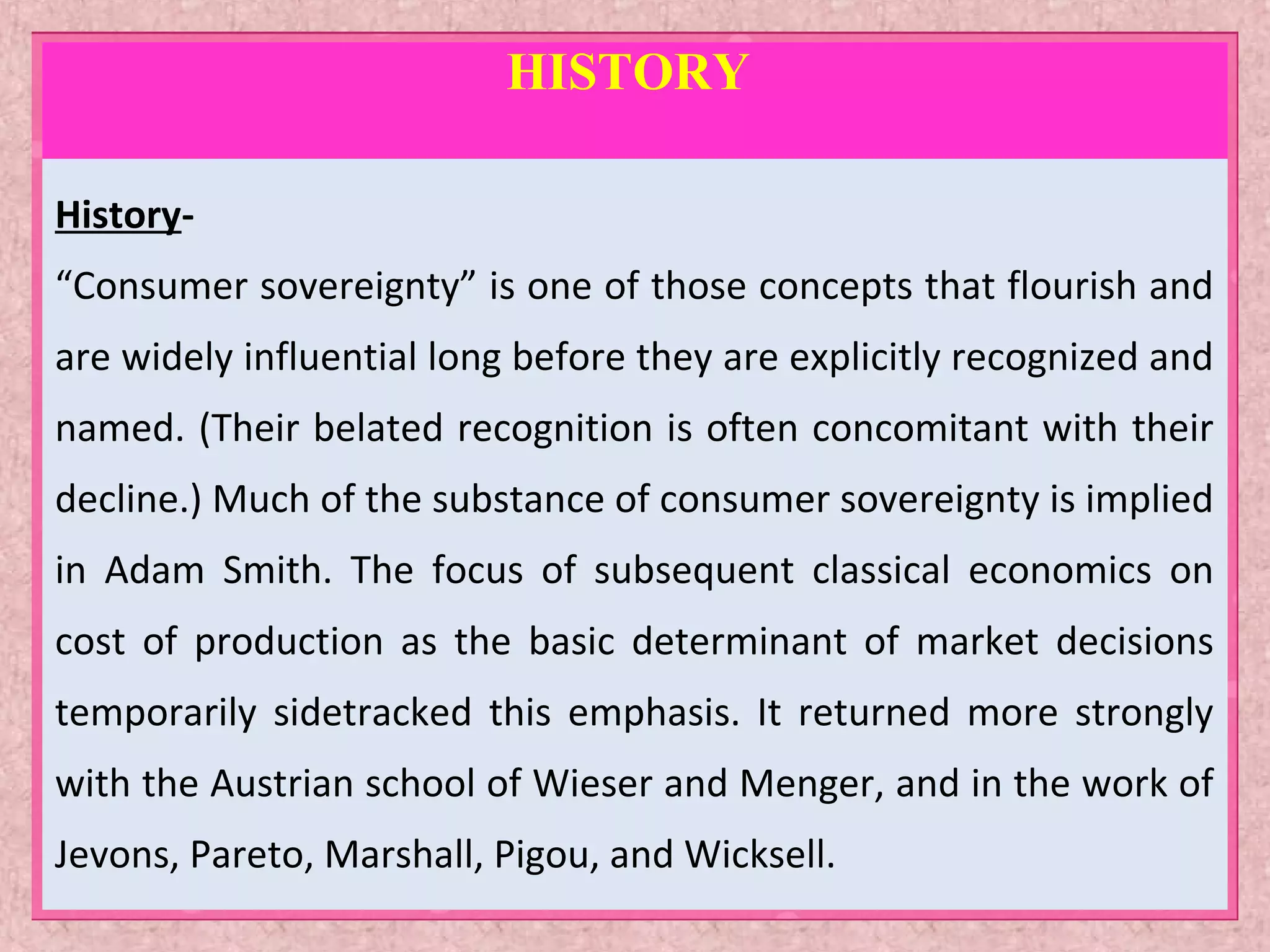 Consumer`s soverginity by ravi | PPT