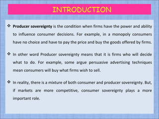 Consumer`s soverginity by ravi | PPT