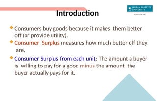 CONSUMER'S SURPLUS.pptxWhat happens when you purchase so | PPTX