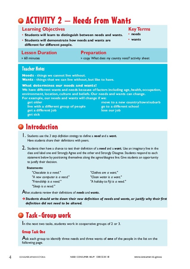 Consumer stuff for kids a teaching and learning resource | PDF