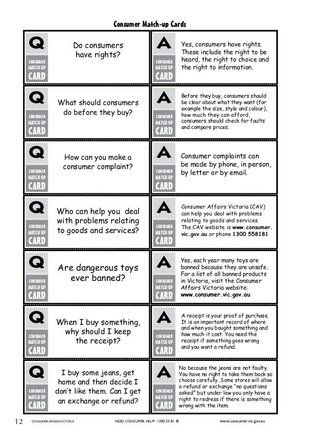 Consumer stuff for kids a teaching and learning resource | PDF