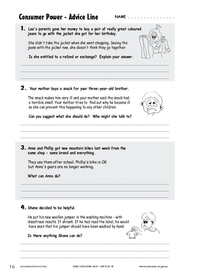 Consumer stuff for kids a teaching and learning resource | PDF