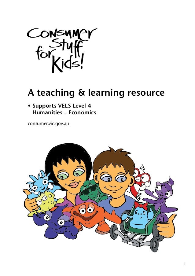 Consumer stuff for kids a teaching and learning resource | PDF