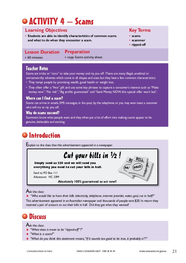 Consumer stuff for kids a teaching and learning resource | PDF