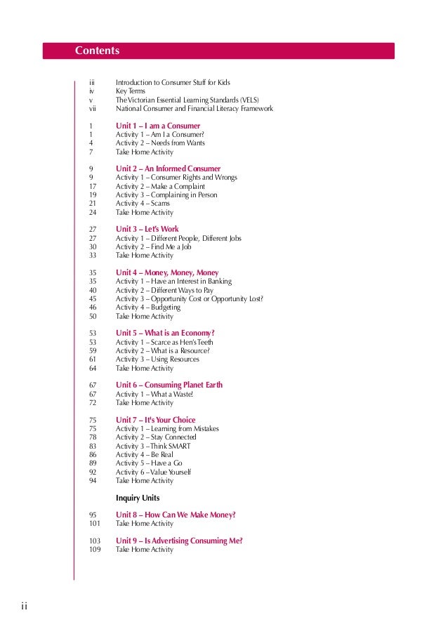 Consumer stuff for kids a teaching and learning resource | PDF