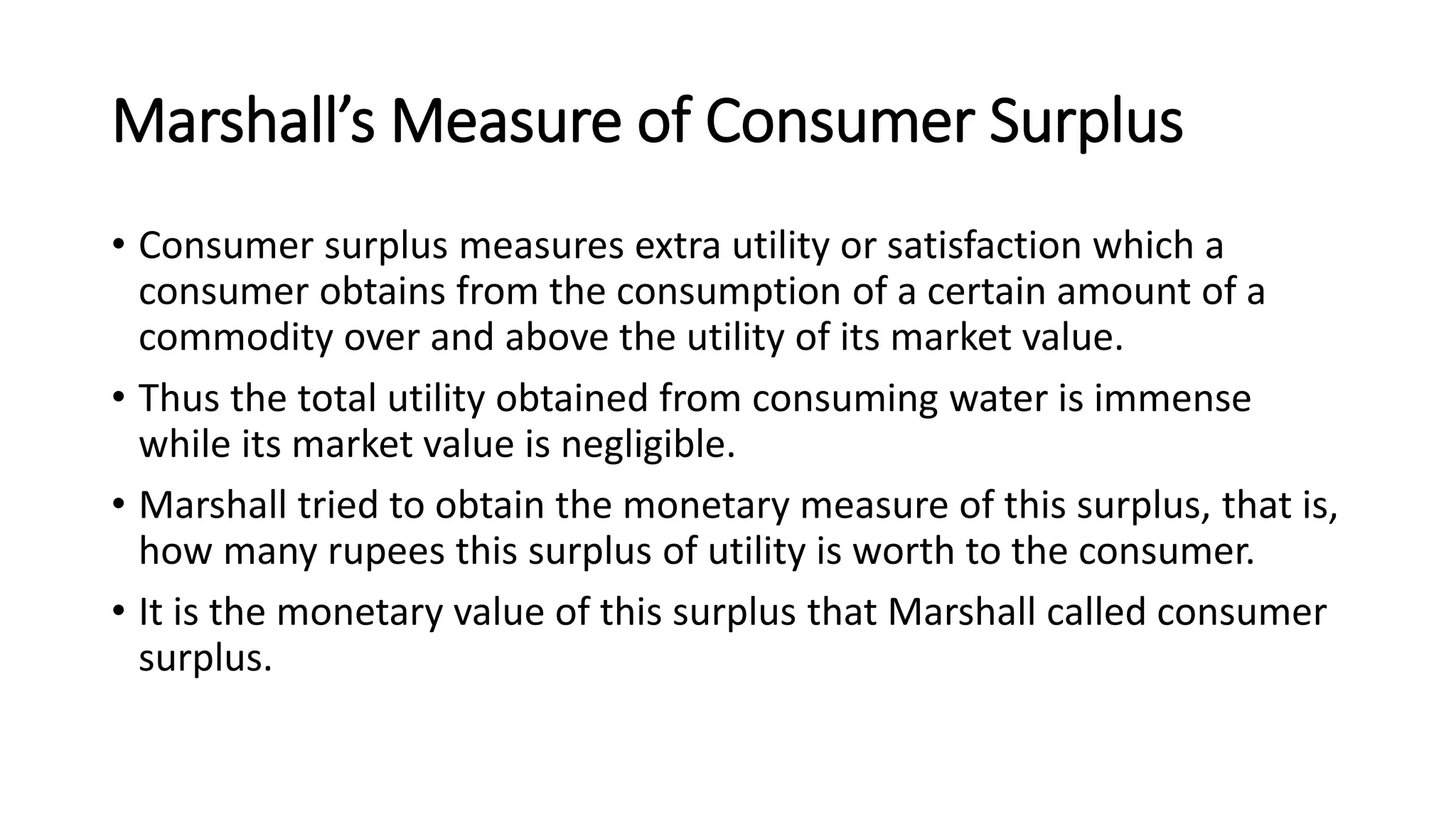 Consumer - Surplus - Consumer BehviourMicroeconomics | PPT