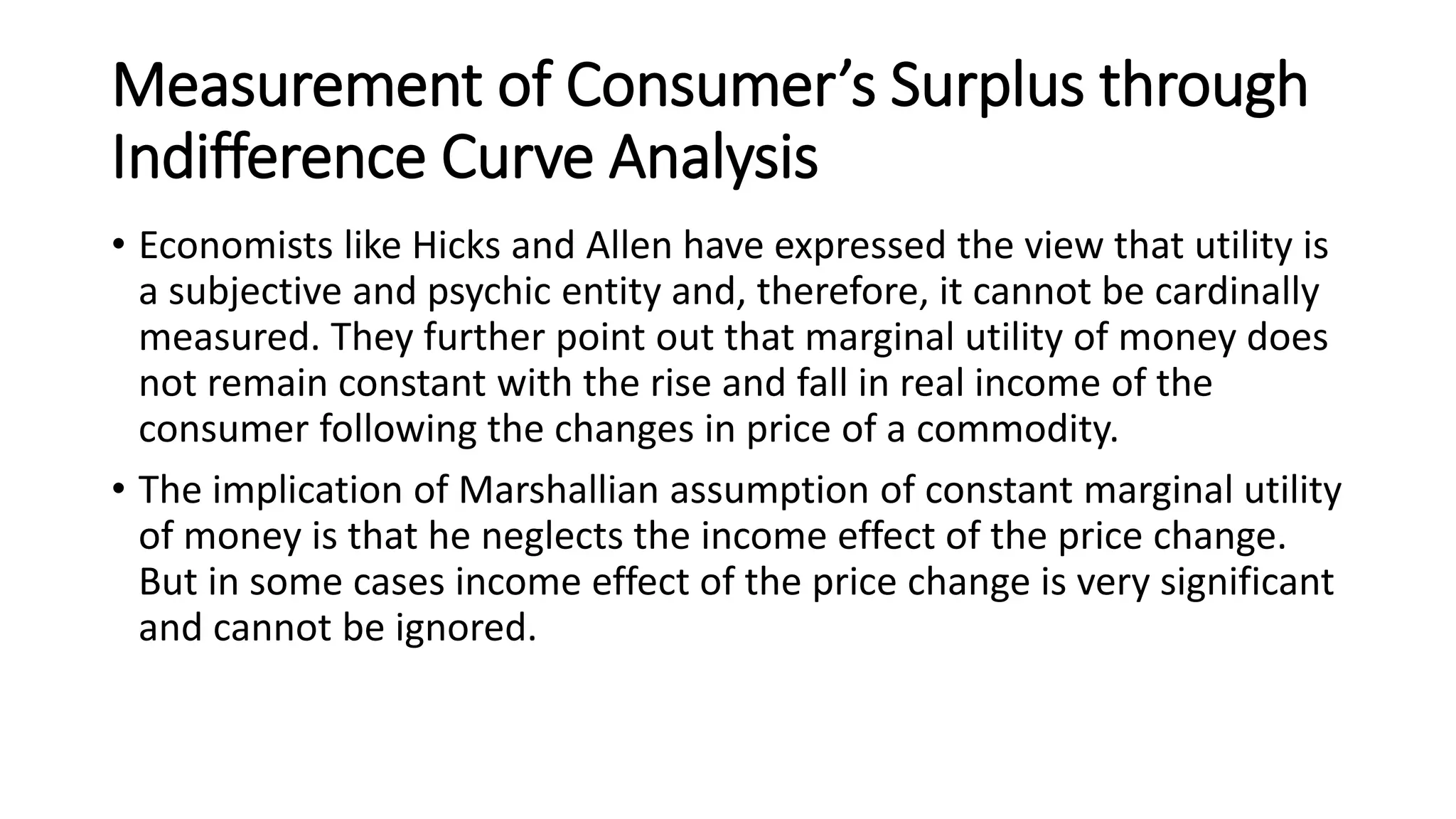 Consumer - Surplus - Consumer BehviourMicroeconomics | PPT