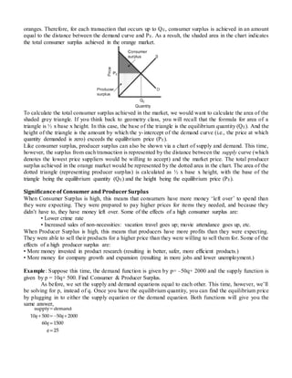Consumer Surplus & Producer Surplus | DOCX