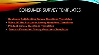 Consumer survey sheetal | PPTX