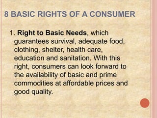 Consumers' welfare and protection | PPTX