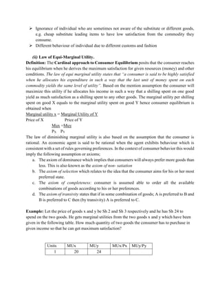 Consumer theory | PDF