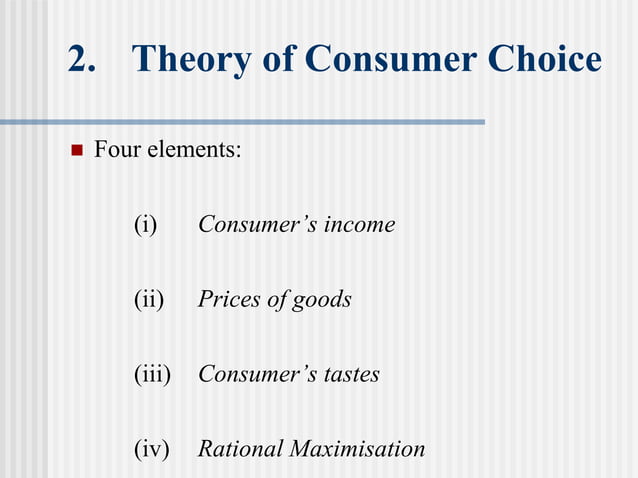 Consumer Theory 1.ppt | Business | Business and Finance