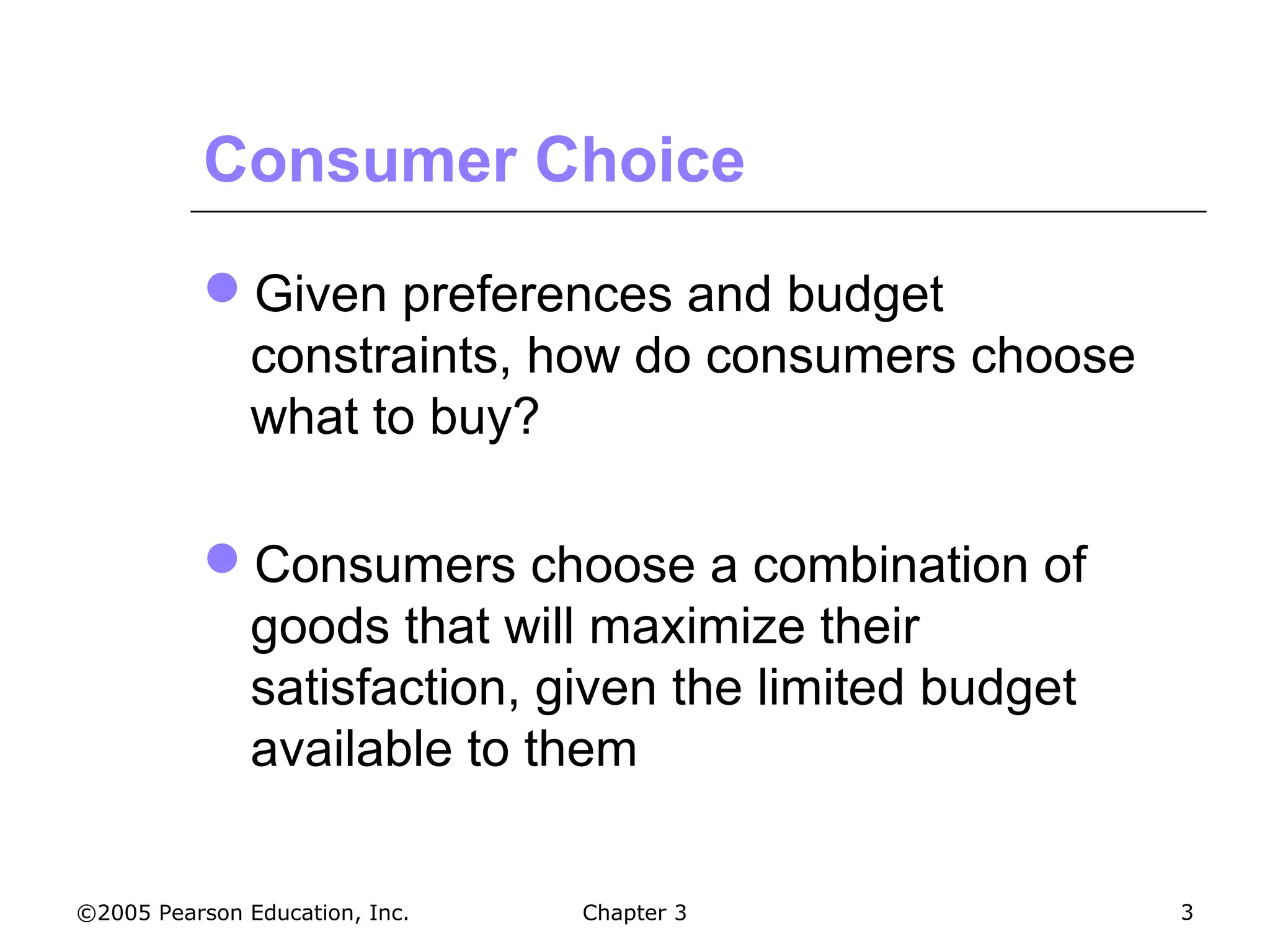 Consumer theory 2 | PPT