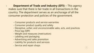 Consumer welfare and protection | PPTX