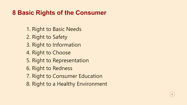 Consumer welfare and protection | PPTX | Agriculture | Industries