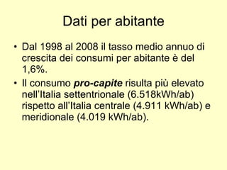 Consumi domestici italiano | PPT