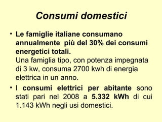 Consumi domestici italiano | PPT