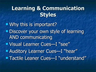 Consummate Communicator | PPT