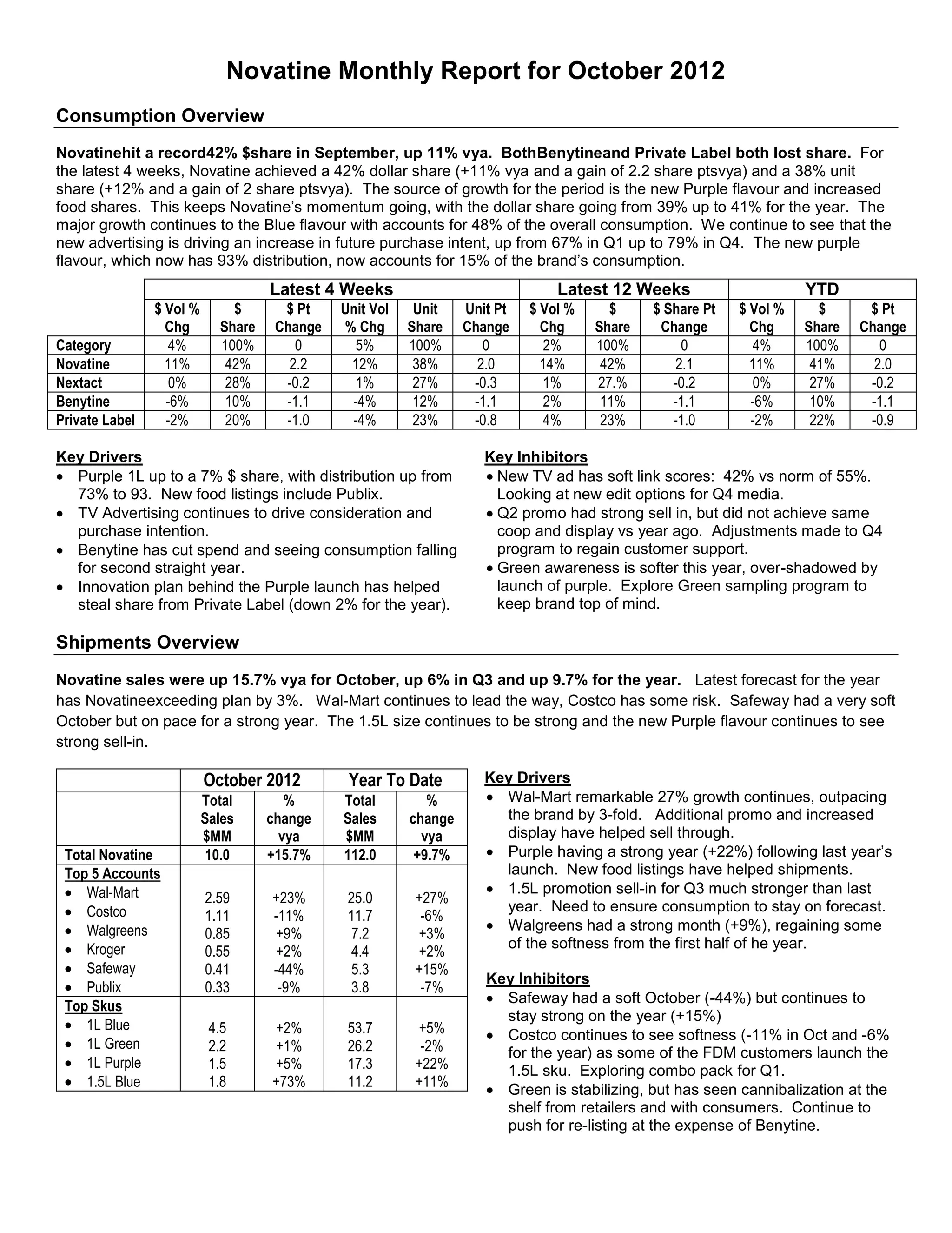 Monthly Report Example | PDF