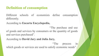 Consumption Theory | PPTX