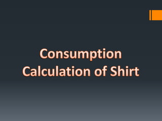 Consumption and costing | PPTX