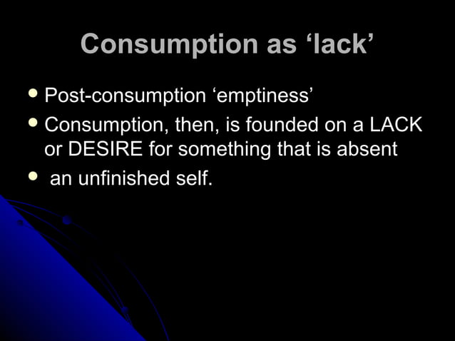 Consumption and identity | PPT