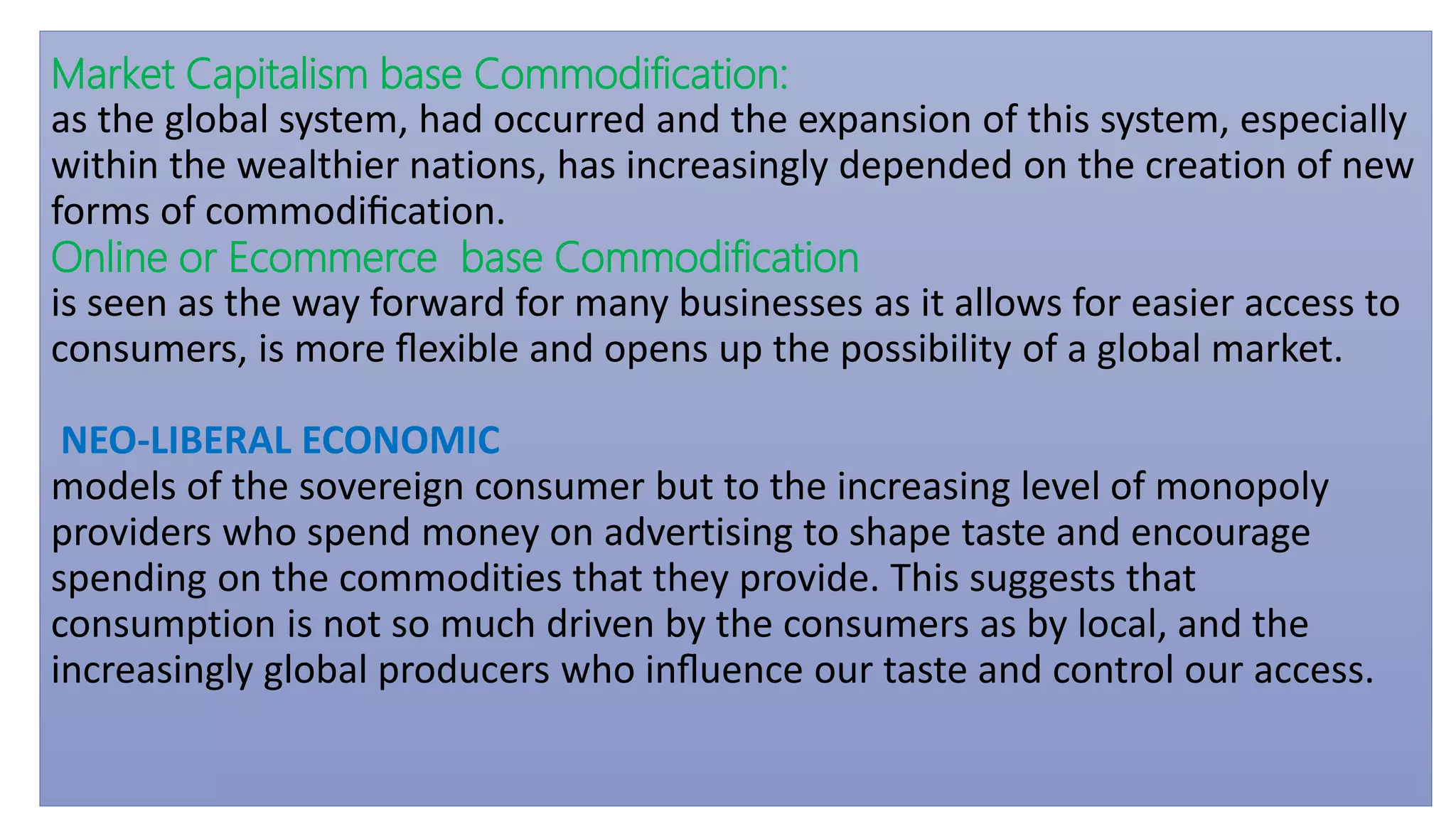 Consumption and Urban Culture | PPTX