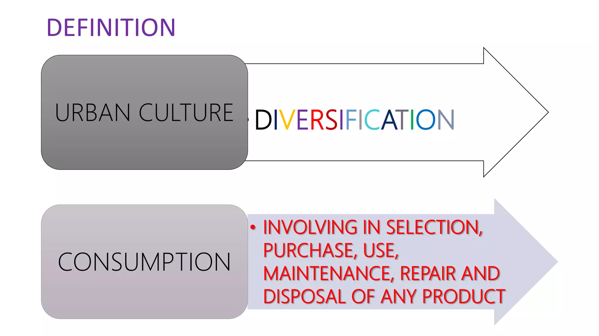 Consumption and Urban Culture | PPTX