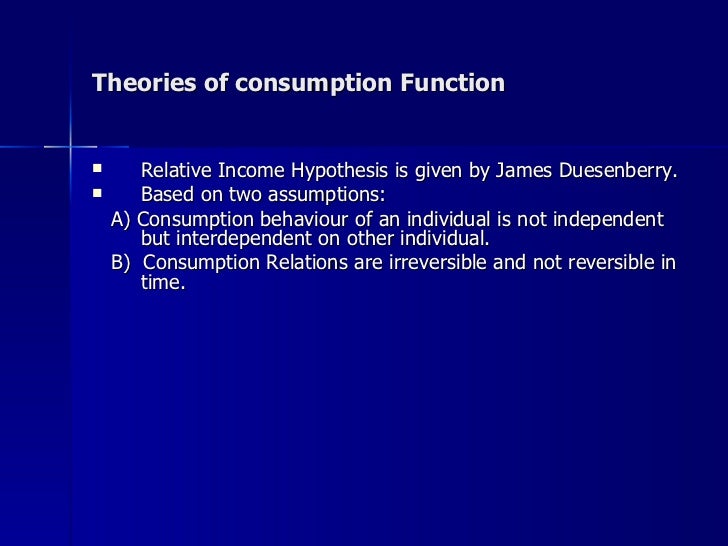 Consumption function