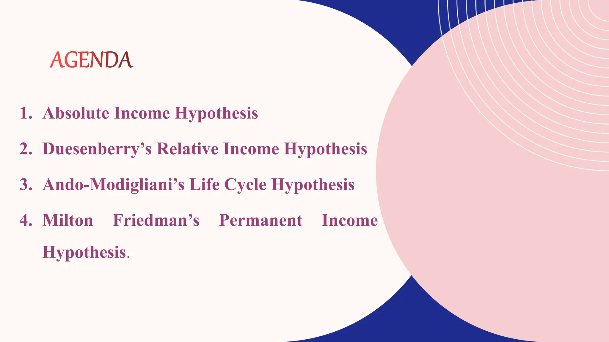Consumption function is explained in detail with the use of four ...