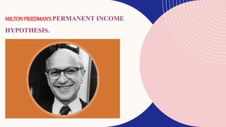 Consumption function is explained in detail with the use of four ...