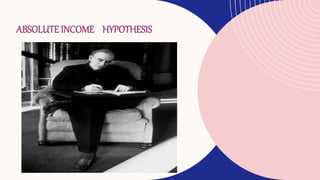 Consumption function is explained in detail with the use of four ...