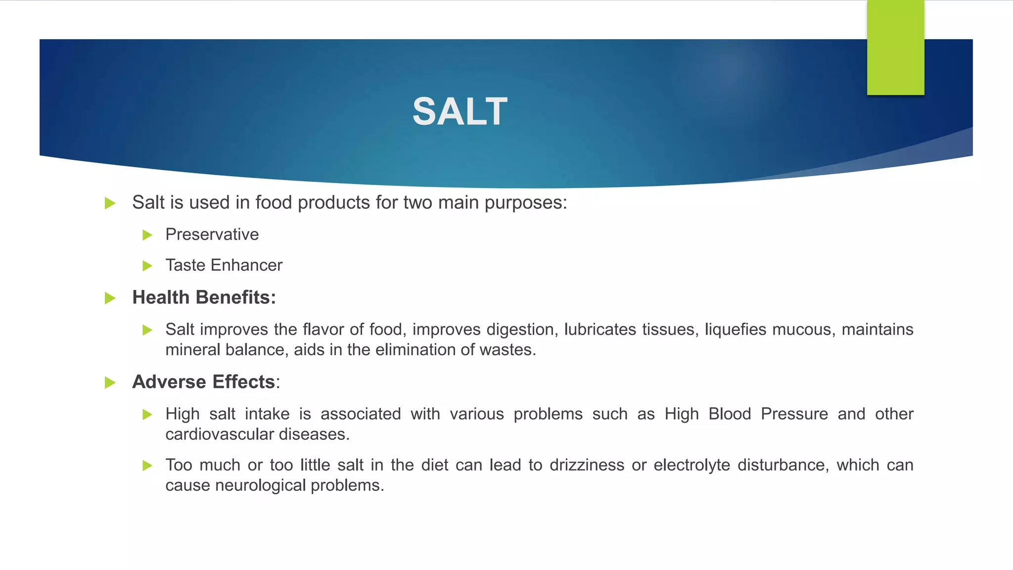 Consumption of Salt per day in India | PPT
