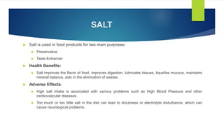 Consumption of Salt per day in India | PPTX
