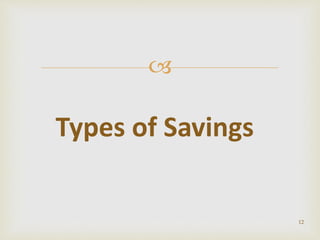 Consumption, Saving and Investment | PPTX